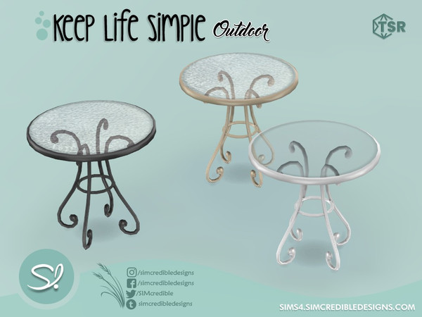 The Sims Resource - Keep life simple outdoor Table