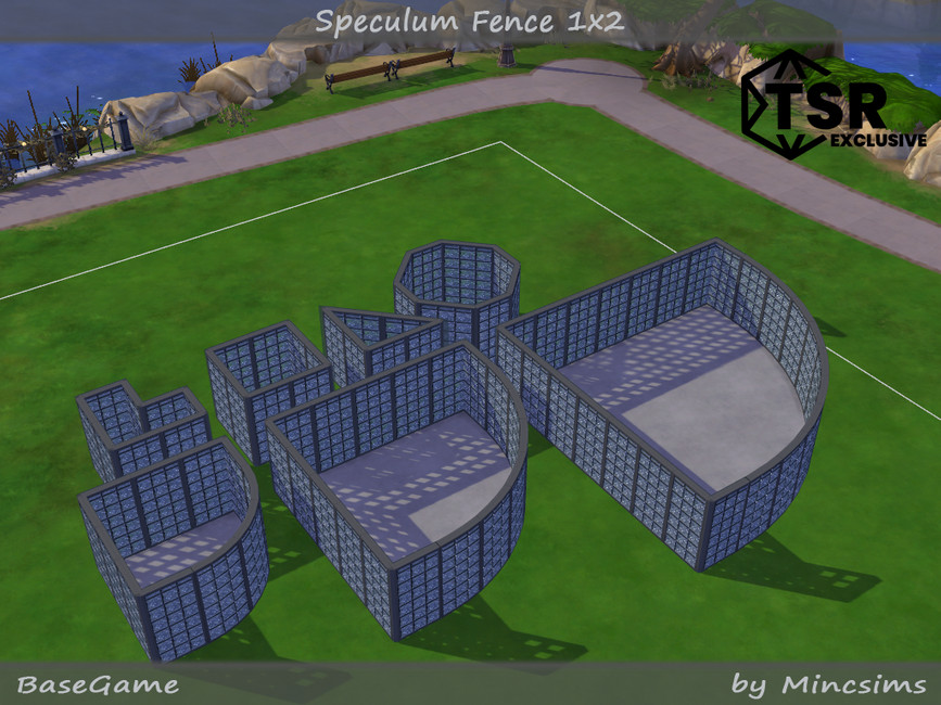 The Sims Resource - Speculum Fence 1x2
