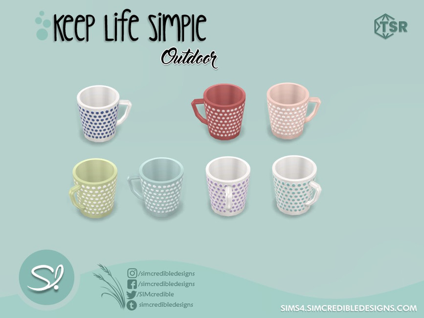 The Sims Resource - Keep life simple outdoor Mug