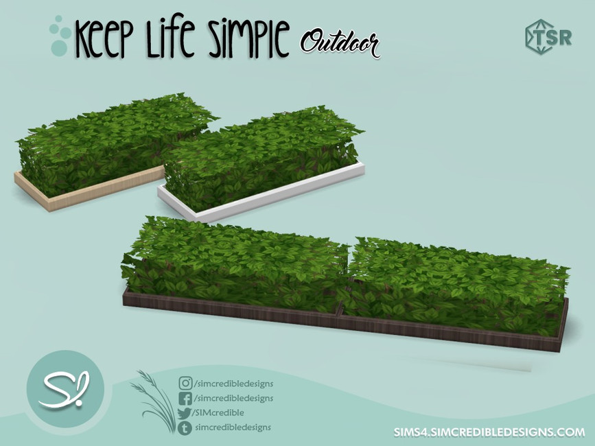 The Sims Resource - Keep life simple outdoor Potted Shrub