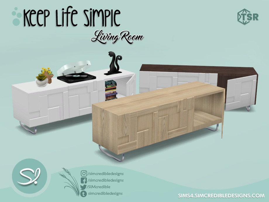 The Sims Resource - Keep Life Simple Living Sideboard