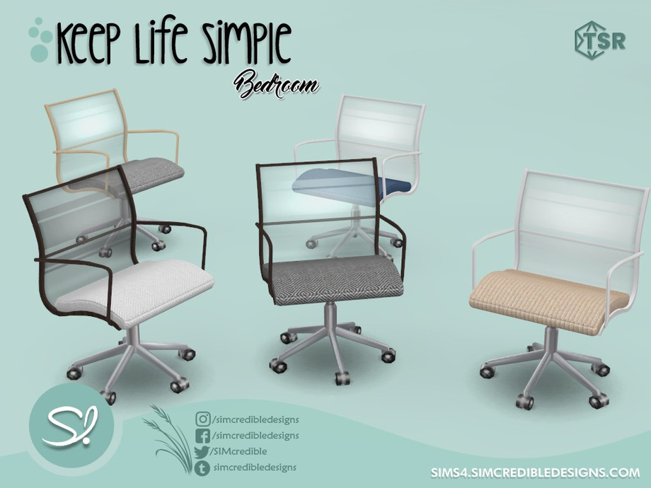 The Sims Resource - Keep Life Simple Bedroom Office Chair