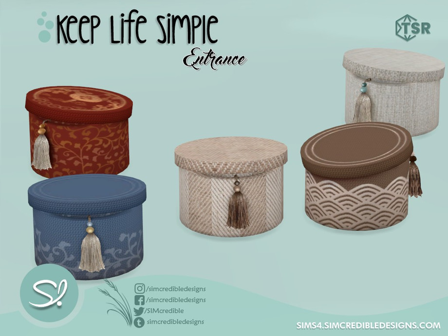 The Sims Resource - Keep Life Simple Entrance Round Box
