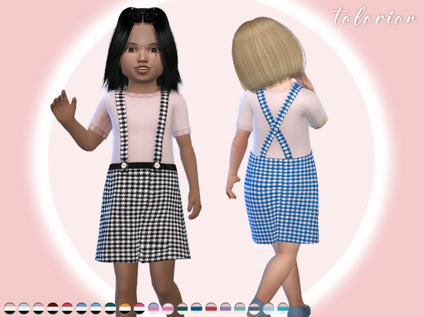 The Sims Resource - Aubrey houndstooth outfit