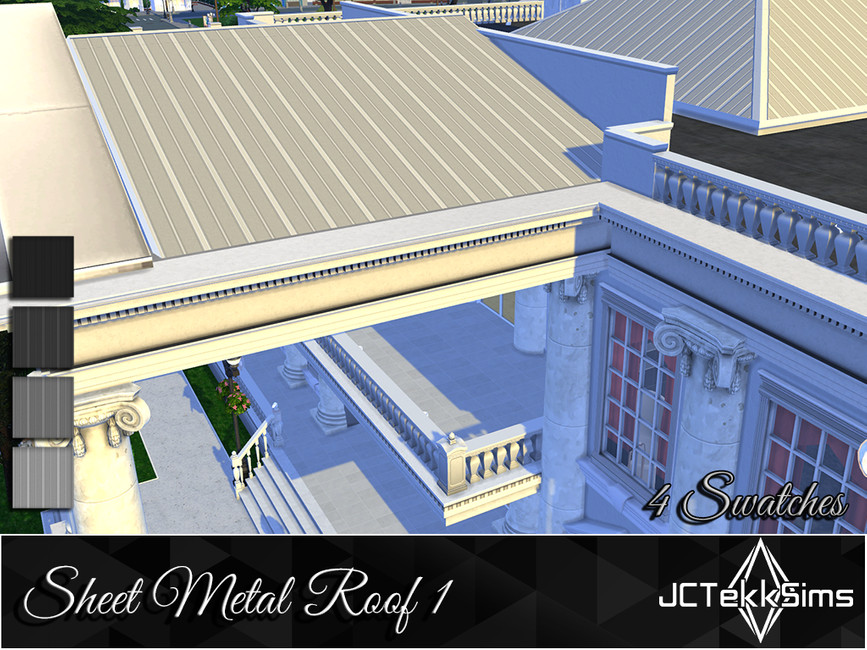 The Sims Resource - Sheet Metal Roof 1