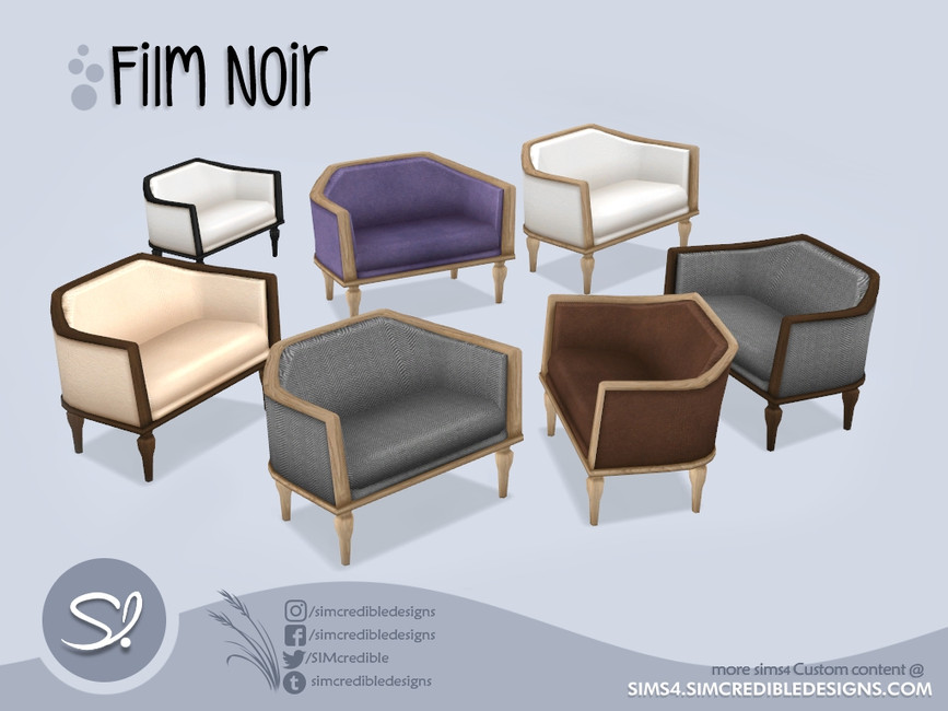The Sims Resource - Film Noir Armchair