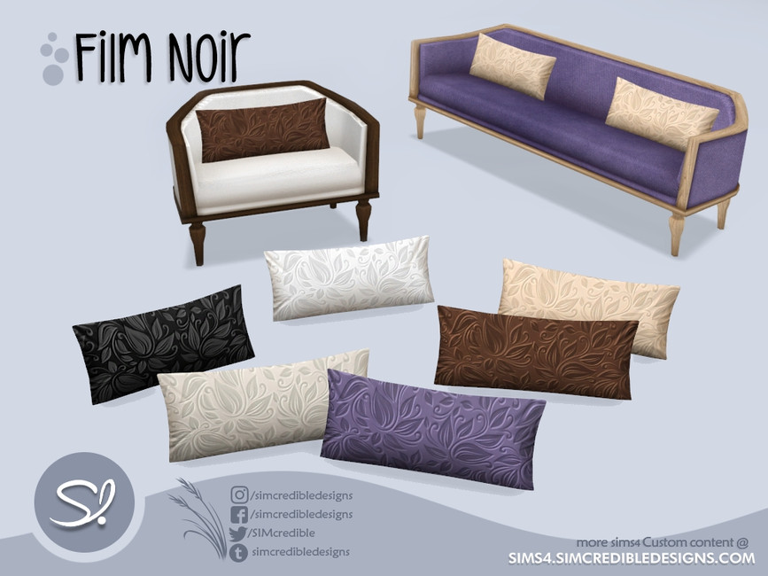 The Sims Resource - Film Noir Cushion