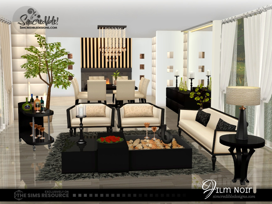 The Sims Resource - Film Noir Living