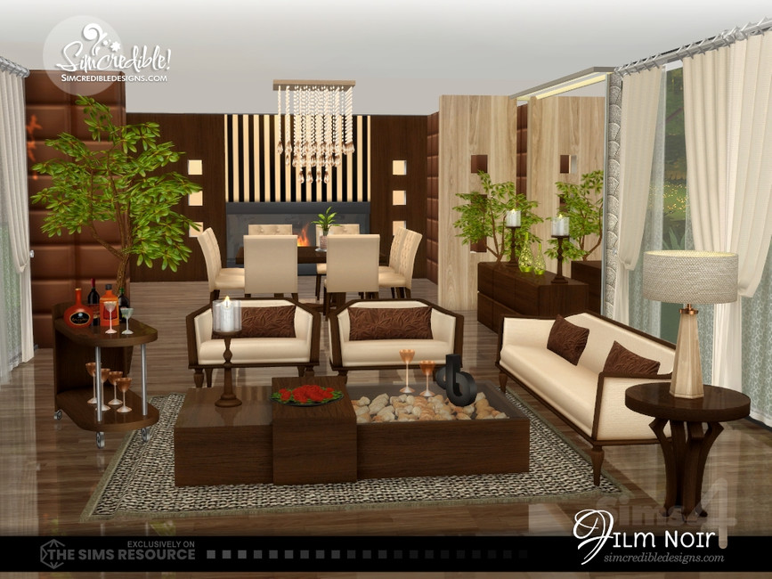 The Sims Resource - Film Noir Living