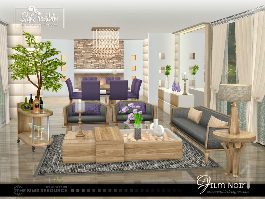 The Sims Resource - Film Noir Living