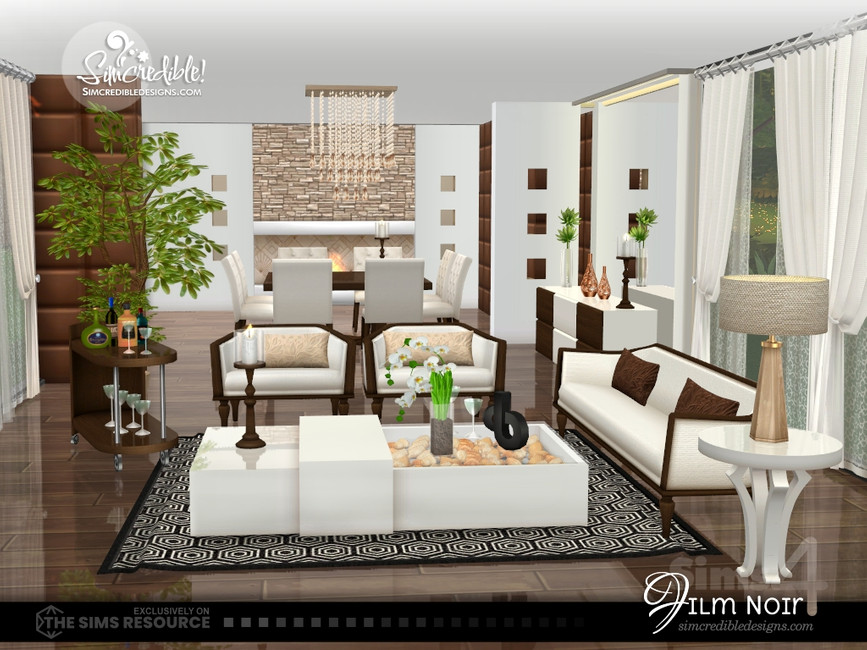 The Sims Resource - Film Noir Living