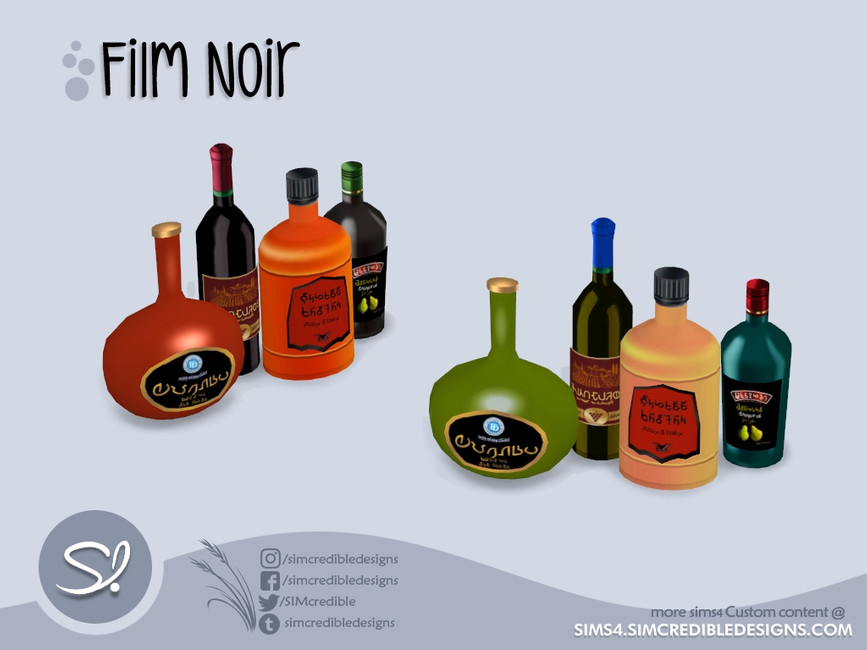 The Sims Resource - Film Noir Drinks