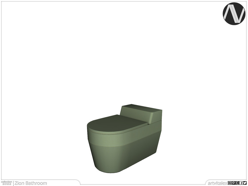 The Sims Resource - Zion Toilet With Closed Lid