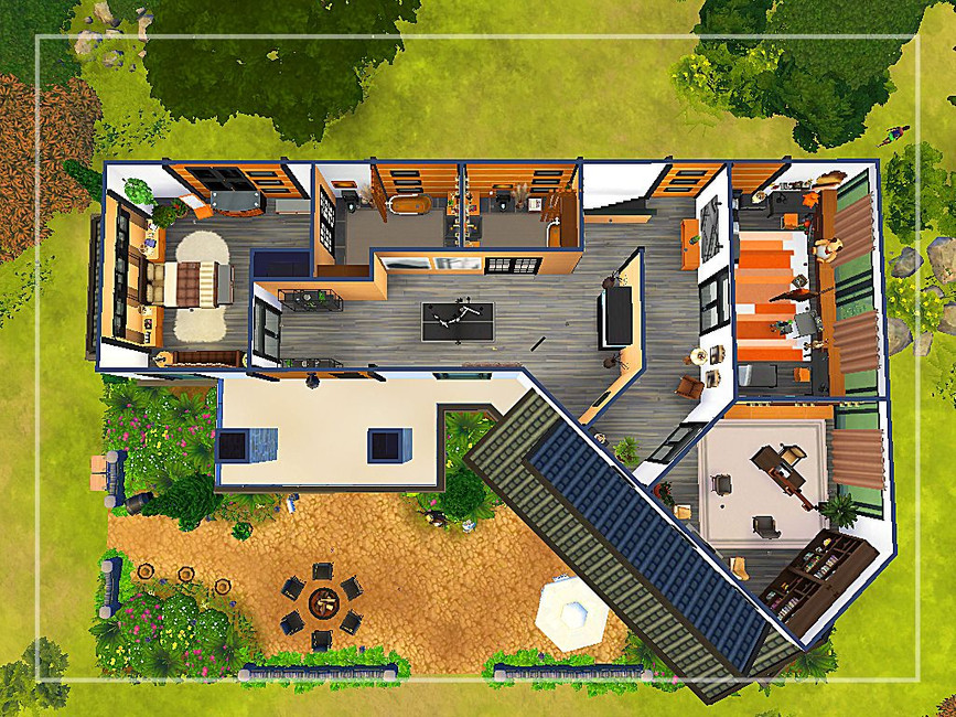 The Sims Resource - Contemporary Lake House