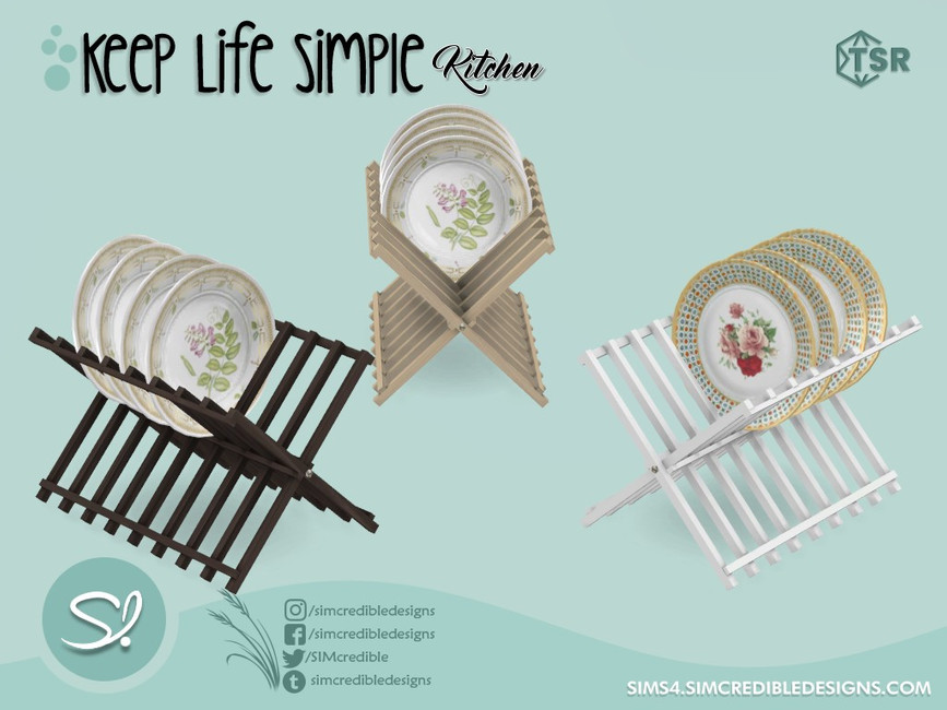 The Sims Resource - Keep Life Simple Kitchen Dish Drainer