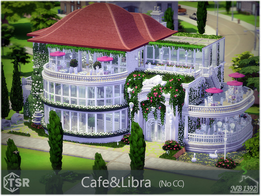 The Sims Resource - Cafe&Libra (No CC!)