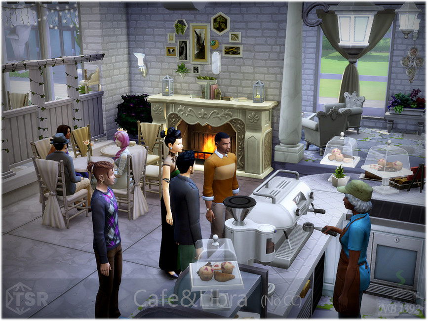 The Sims Resource - Cafe&Libra (No CC!)