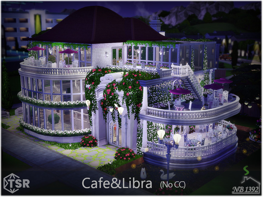The Sims Resource - Cafe&Libra (No CC!)