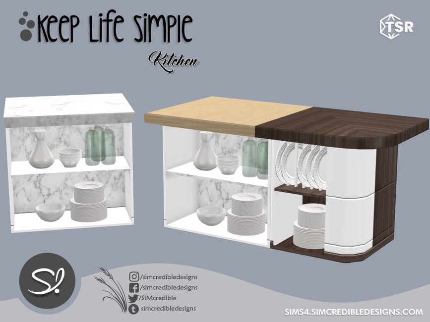 The Sims Resource - Keep Life Simple Kitchen counter Island
