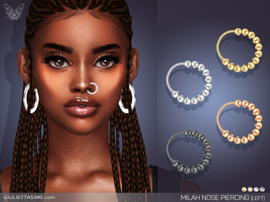 The Sims Resource - Milah Nose Ring (Left Nostril)