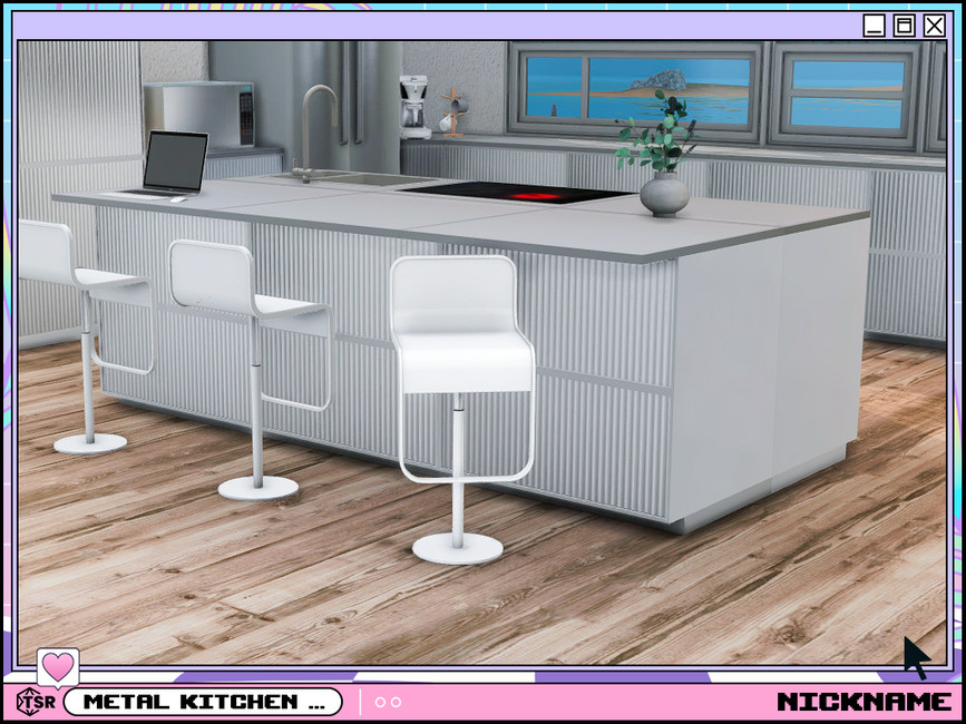 The Sims Resource - metal kitchen set