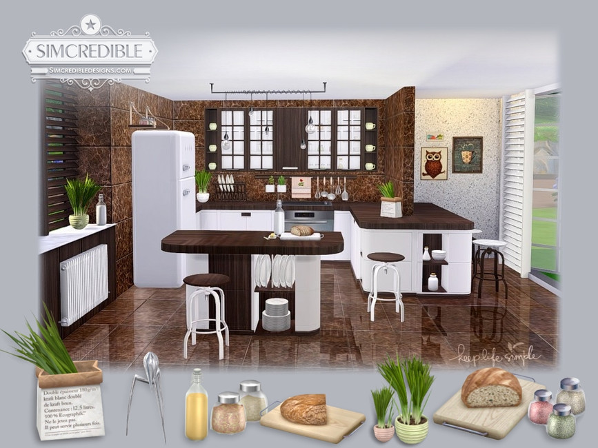 The Sims Resource - Keep Life Simple Kitchen [web transfer]