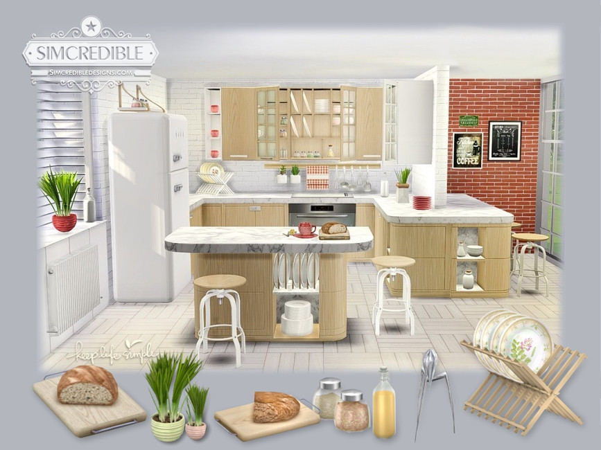 The Sims Resource - Keep Life Simple Kitchen [web transfer]