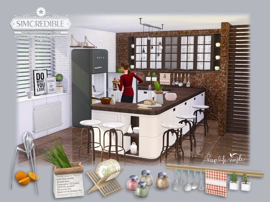 The Sims Resource - Keep Life Simple Cabinetry and Surfaces [web transfer]