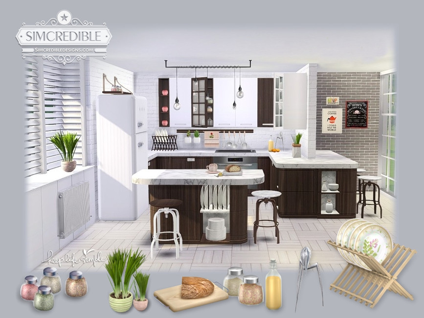 The Sims Resource - Keep Life Simple Cabinetry and Surfaces [web transfer]