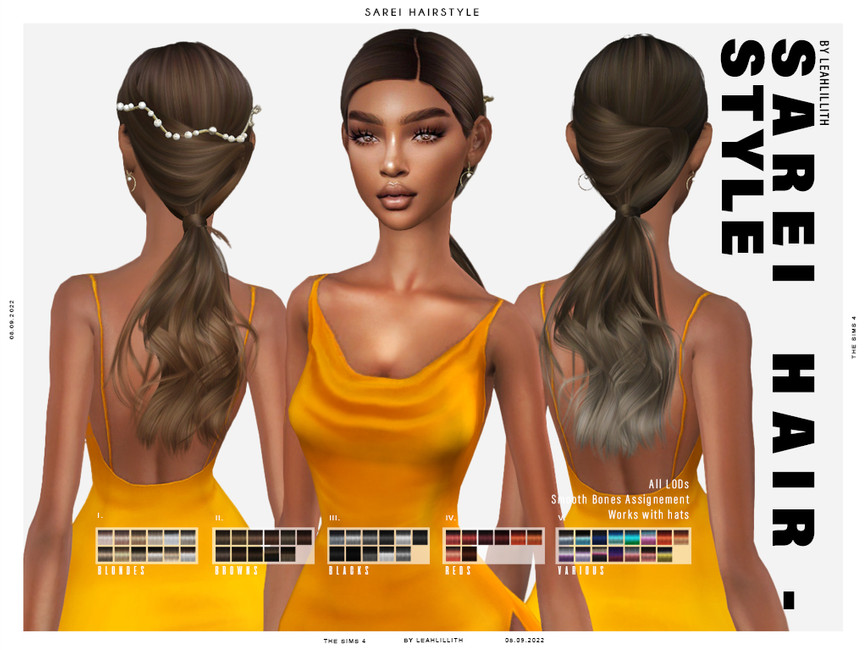 The Sims Resource - Sarei Hairstyle (PATREON EARLY ACCESS)