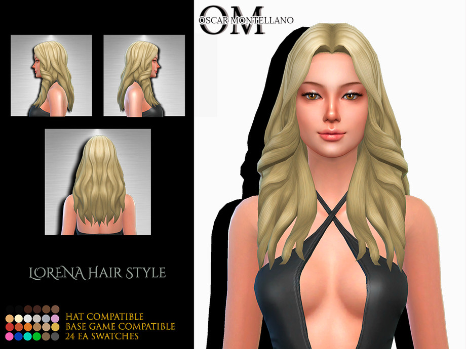 The Sims Resource | Lorena Hair Style
