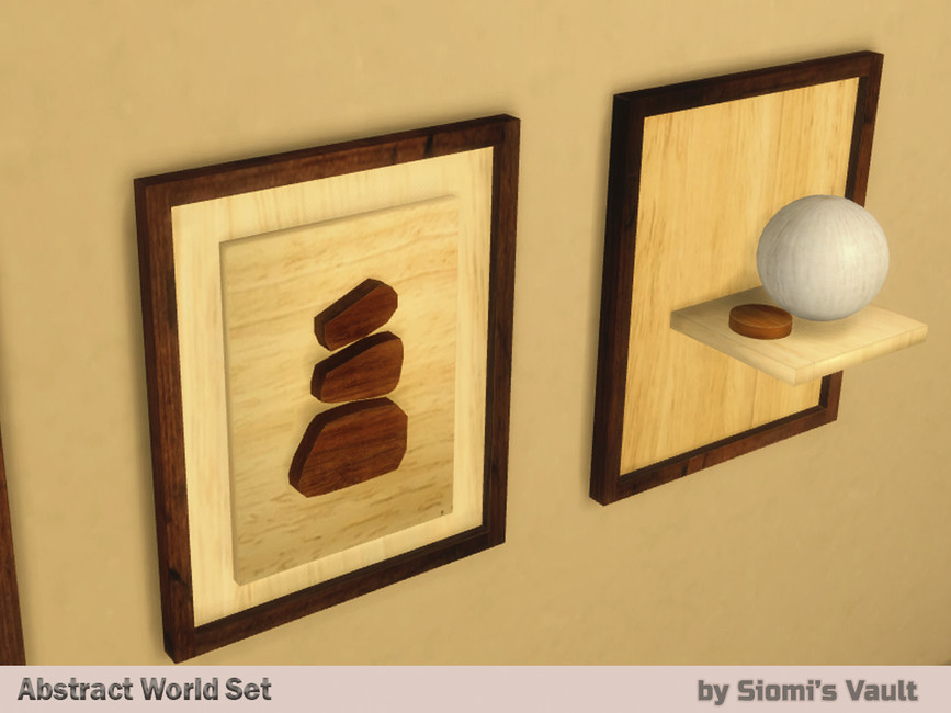 The Sims Resource - Abstract World set Wall decor 03 by Siomi's Vault