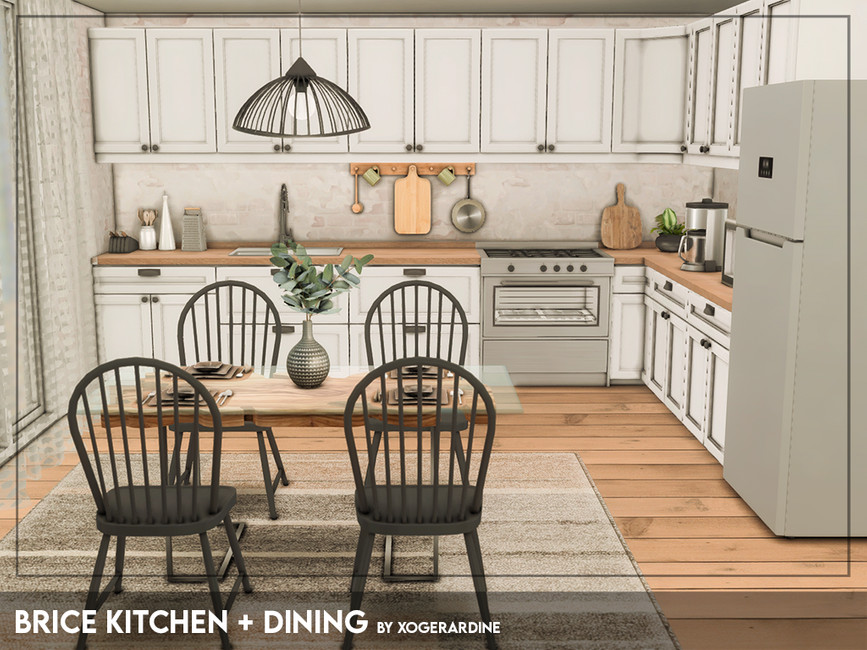 The Sims Resource - Brice Kitchen + Dining (TSR only CC)