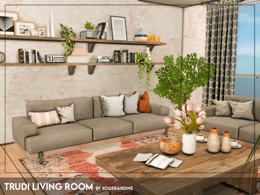 The Sims Resource - Trudi Living Room (TSR only CC)