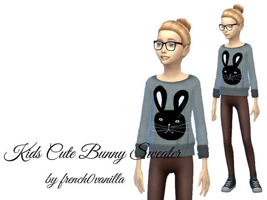 The Sims Resource - KIDS Bunny Sweater