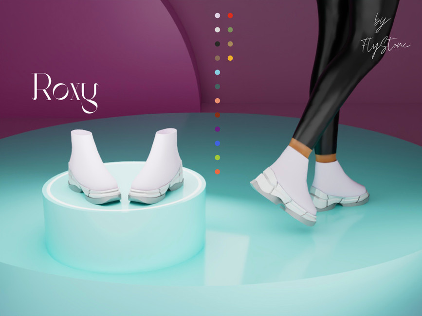 The Sims Resource - "Roxy" futuristic boots