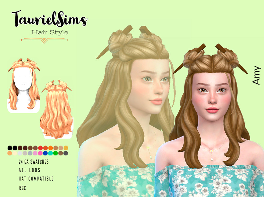 The Sims Resource - Amy-Hairstyle