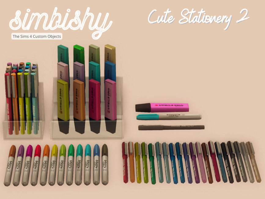 The Sims Resource - Cute Stationery Set 2