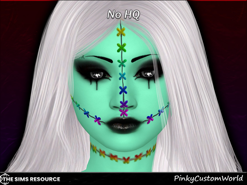 The Sims Resource - Facepaint N5 - Elizabeth V1 (Brow Scar)