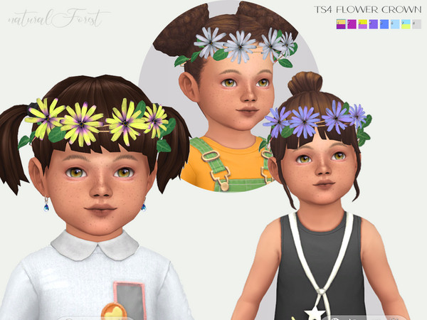 The Sims Resource | FlowerCrown//Osteospermum for Toddler