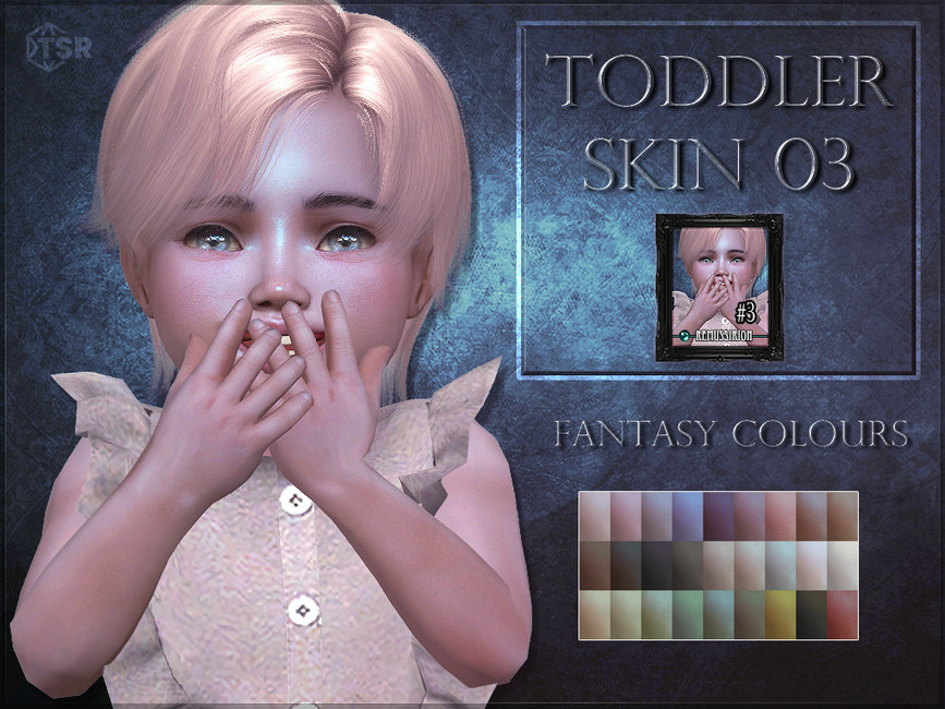 The Sims Resource - Toddler Skin 03 - fantasy colours