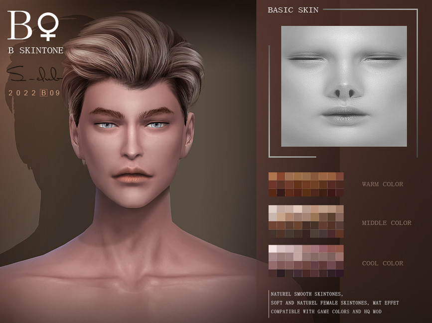 The Sims Resource - MALE NATURAL OVERLAY SKINTONES