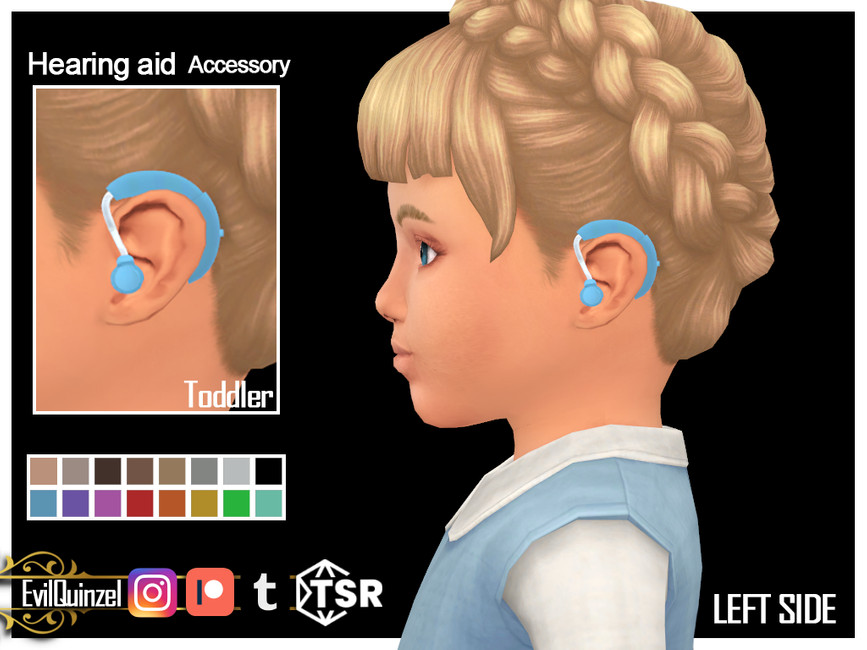 The Sims Resource - Hearing Aid Toddler Left side Accessory