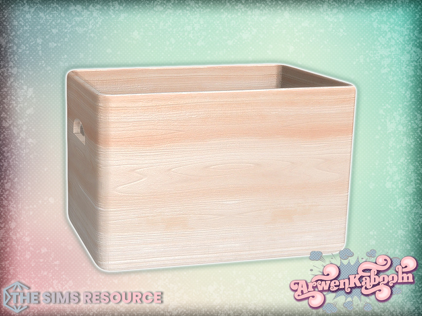 The Sims Resource - Farina - Wood Box Large