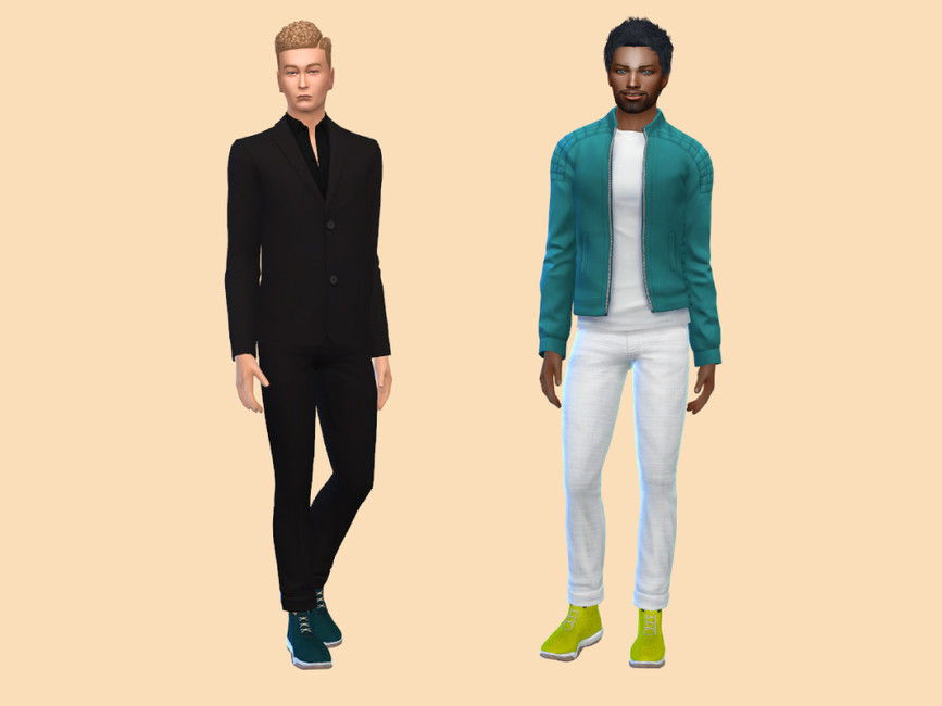 The Sims Resource - "Adam" male futuristic sneakers