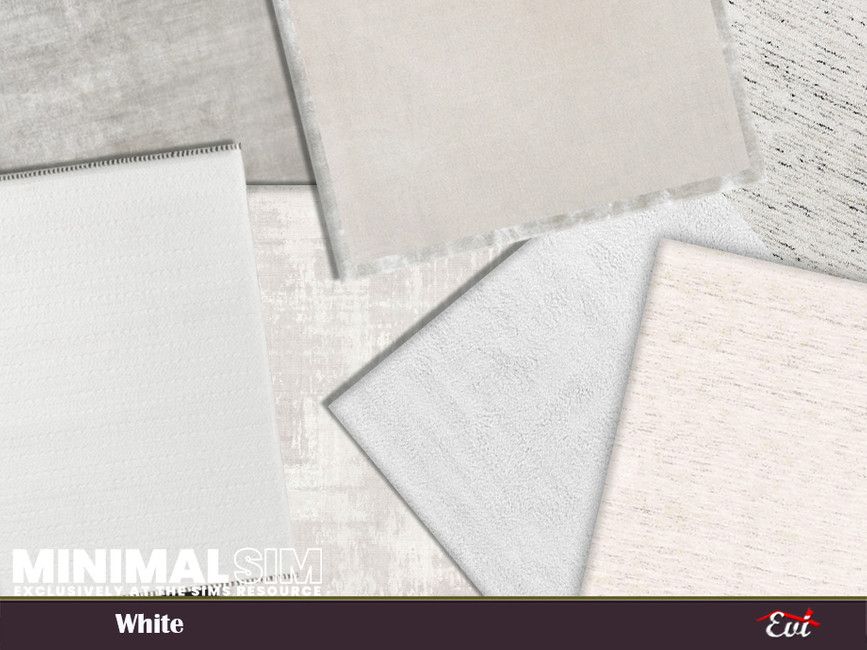 The Sims Resource - MinimalSim_White rugs