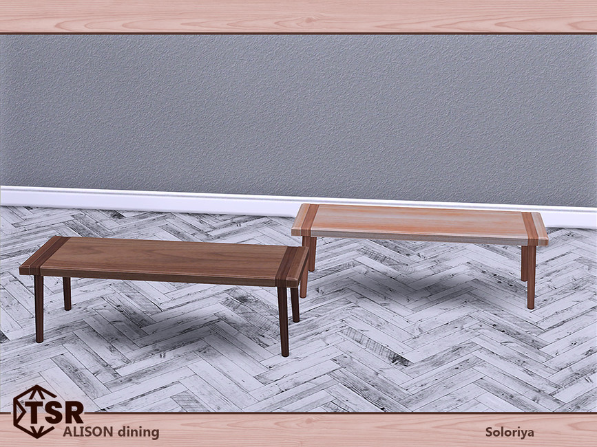 The Sims Resource - Alison Dining. Bench