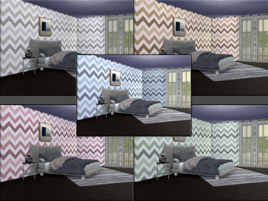 The Sims Resource - Modern Mood ZigZag Stripes