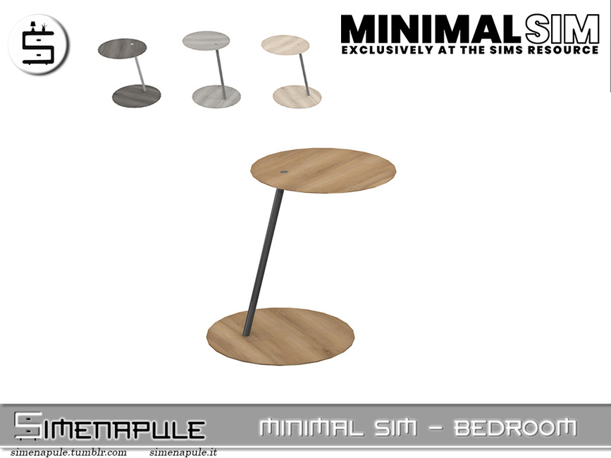 The Sims Resource - Bedroom Minimal Sim - Bed Side Table