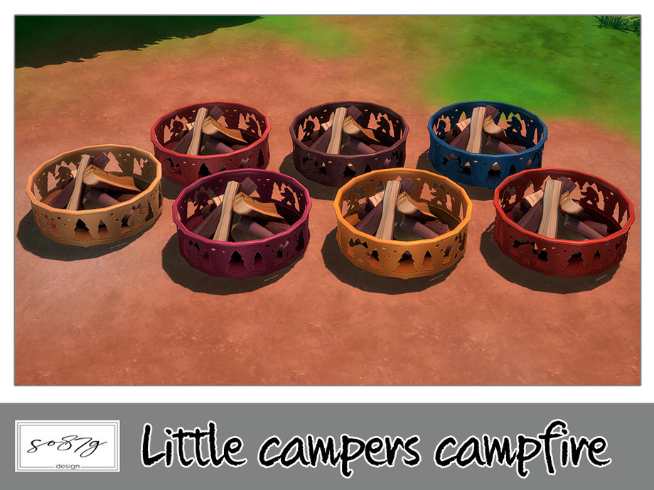 The Sims Resource | Little campers campfire